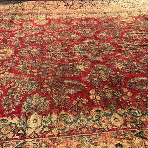 Antique Handmade Victorian Palace Size Area Rug, 1910, Mint Condition ...