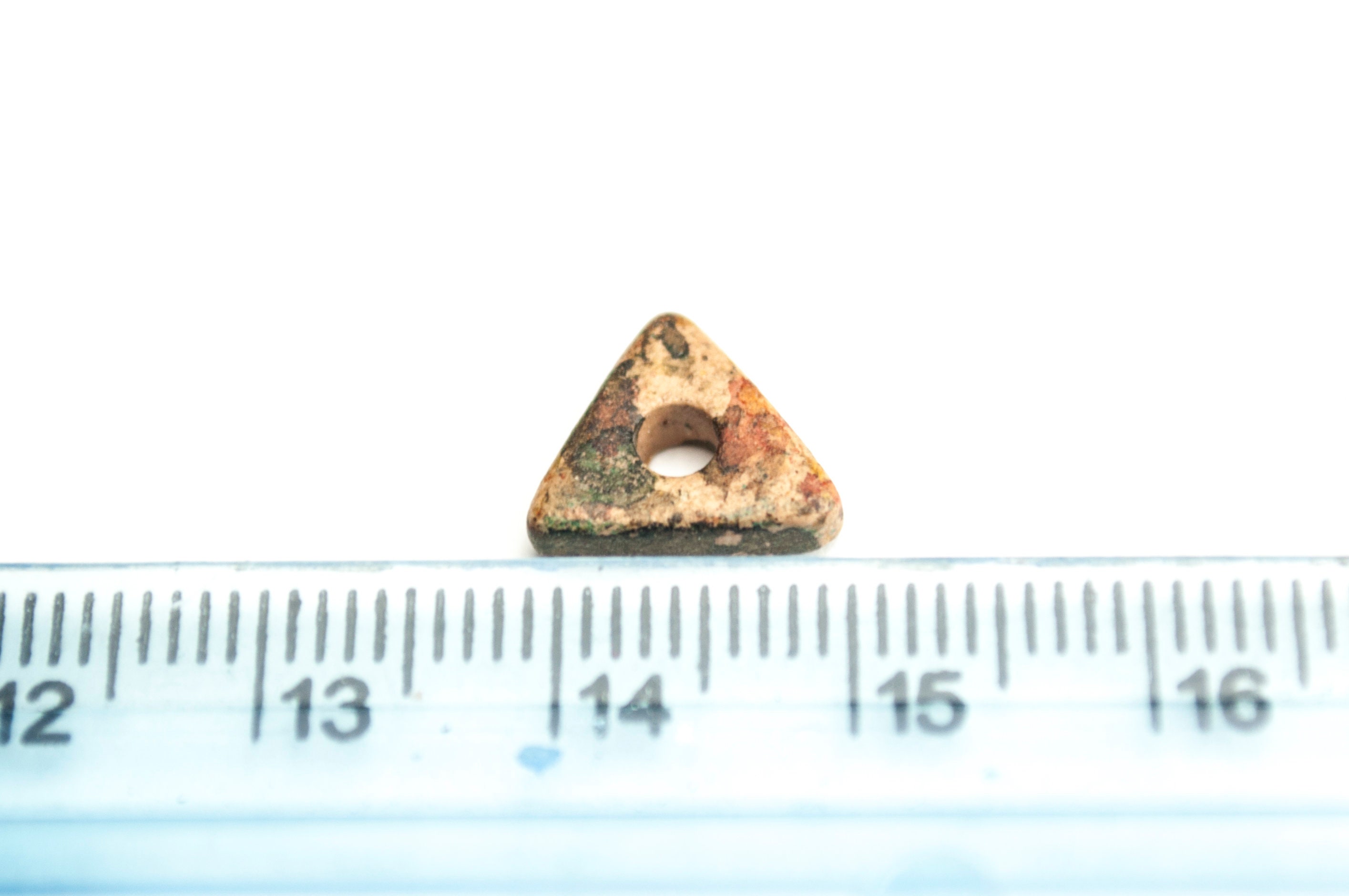 10mm Ceramic Triangular Spacer Triangle beads Mykonos Greek | Etsy