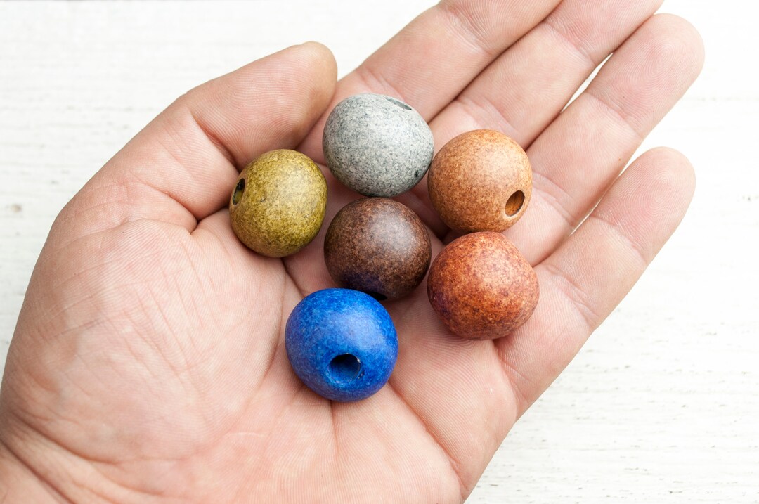 Large Round Matte Ceramic Beads, DIY Jewelry Making (2pcs) - Etsy