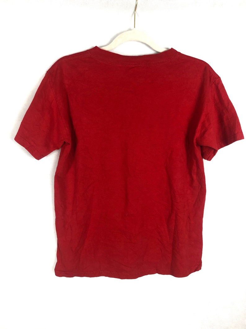 90s Vintage USA Sports College T-shirt Red / Size Medium - Etsy