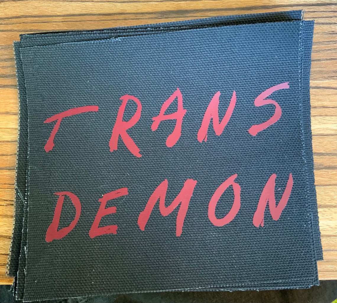 Trans Angel/trans Demon Punk Patches - Etsy