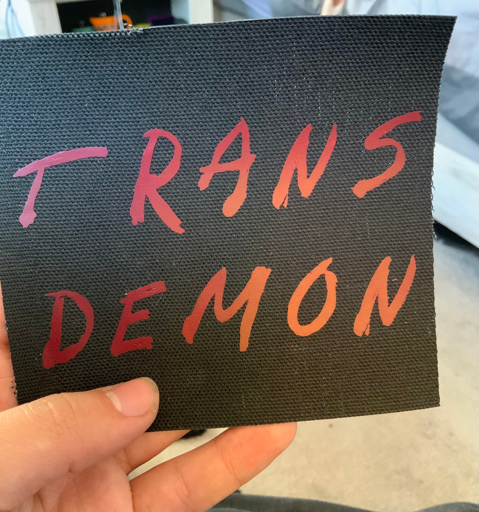 Trans Angel/trans Demon Punk Patches - Etsy