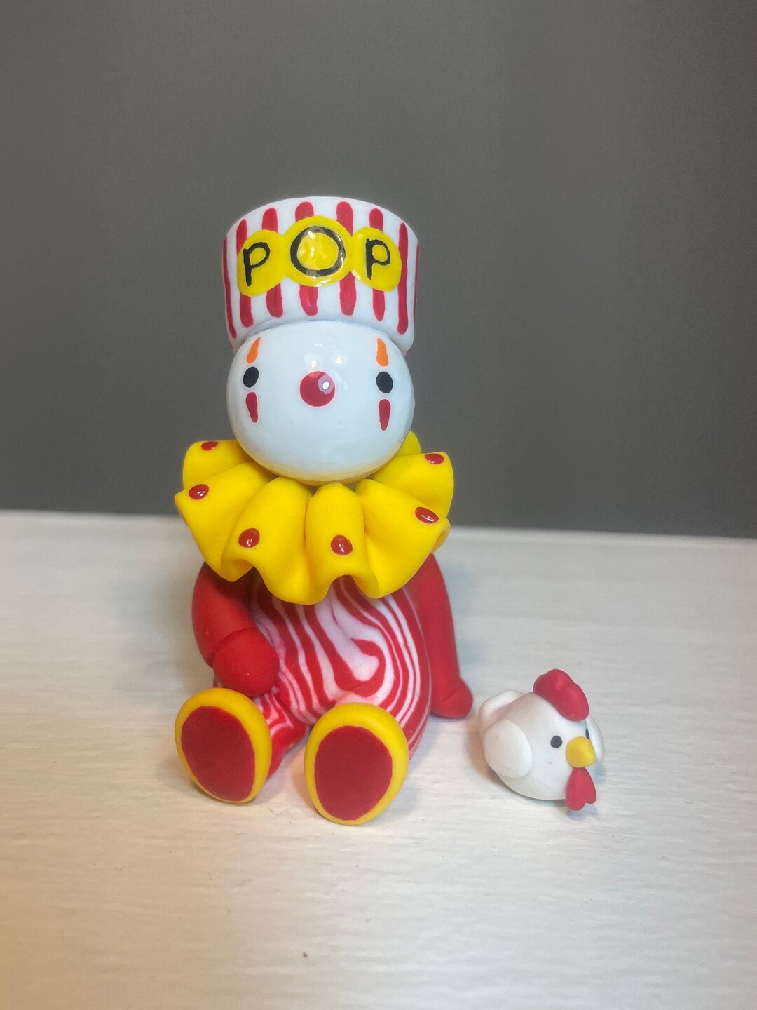 Popcorn the Clown - Clown Sculpture - Etsy