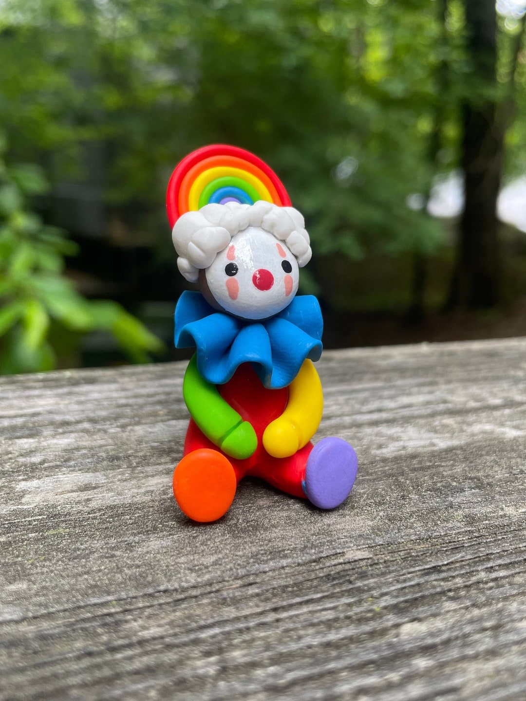 Rainbow the Clown Clown Sculpture - Etsy