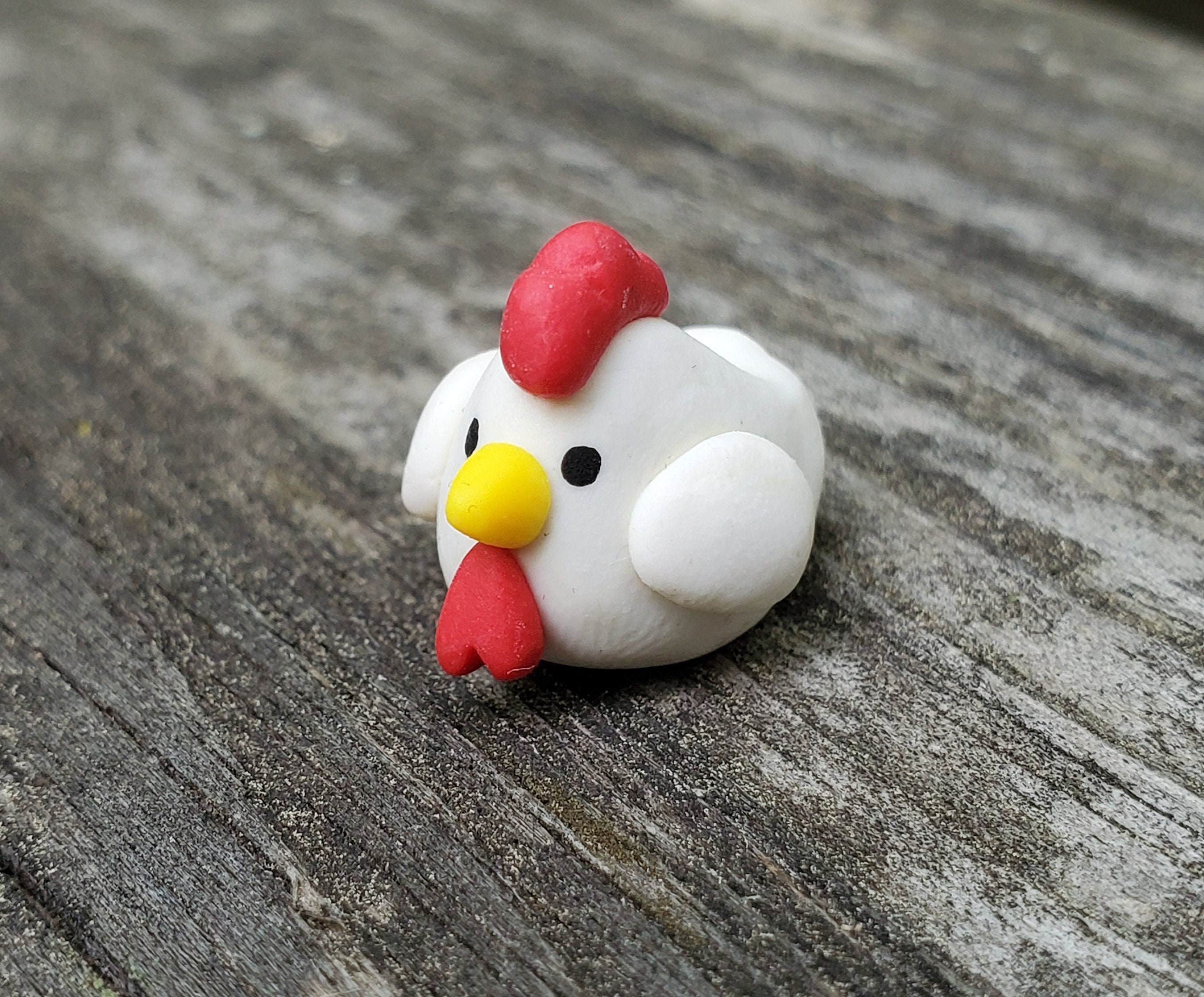 Chicken - Tiny Chicken Figurine - Chicken Sculpture - Animal Miniature ...
