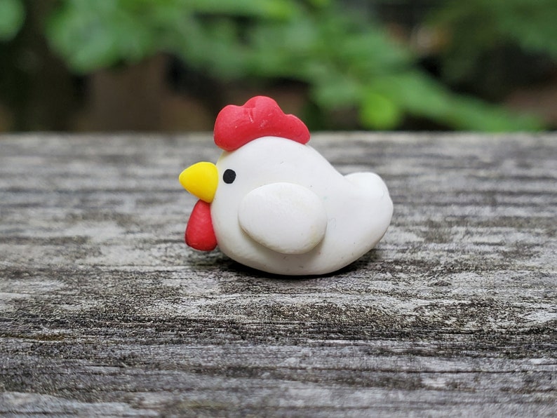 Chicken Tiny Chicken Figurine Chicken Sculpture Pocket Pal - Etsy