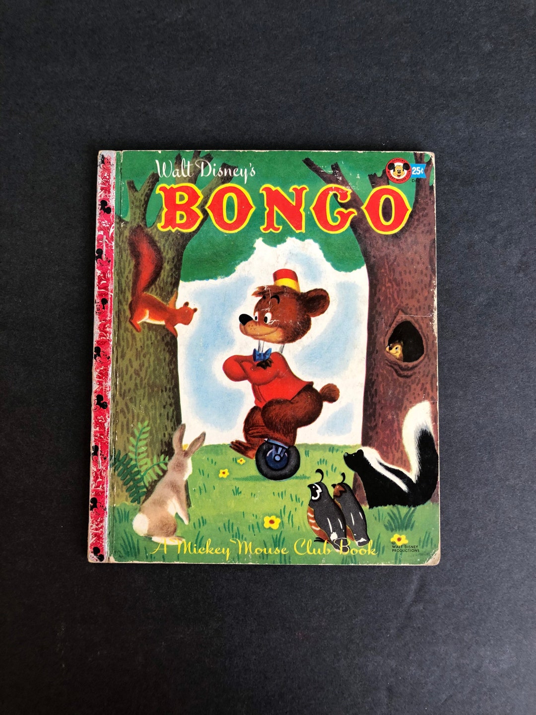 1948 Walt Disney's BONGO, a Print, A Mickey Mouse Club Book, Campbell ...