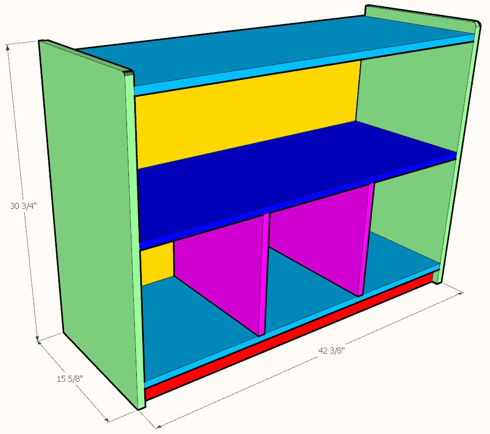 DIY Montessori Playshelf PDF Build Plans / PDF Woodworking Plans ...