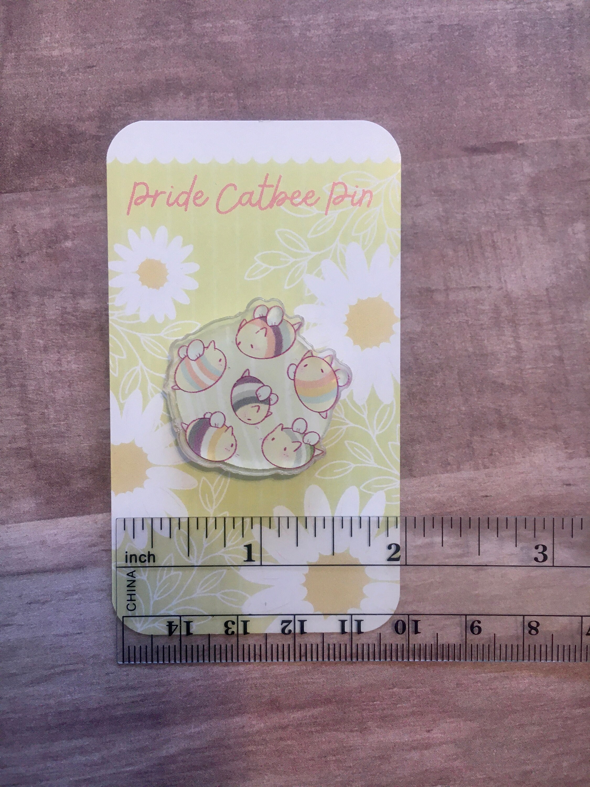 Subtle Pride Catbees Acrylic Pin Acrylic Charm Cute Kawaii - Etsy