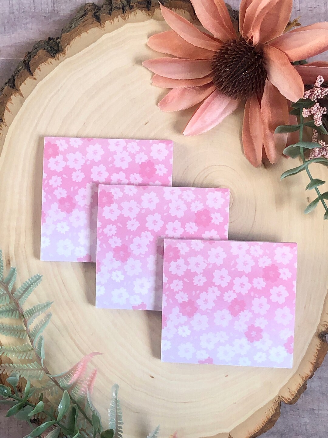 Cherry Blossom Notes | Pastel Office Supplies, Cute Post It Note, Desk ...