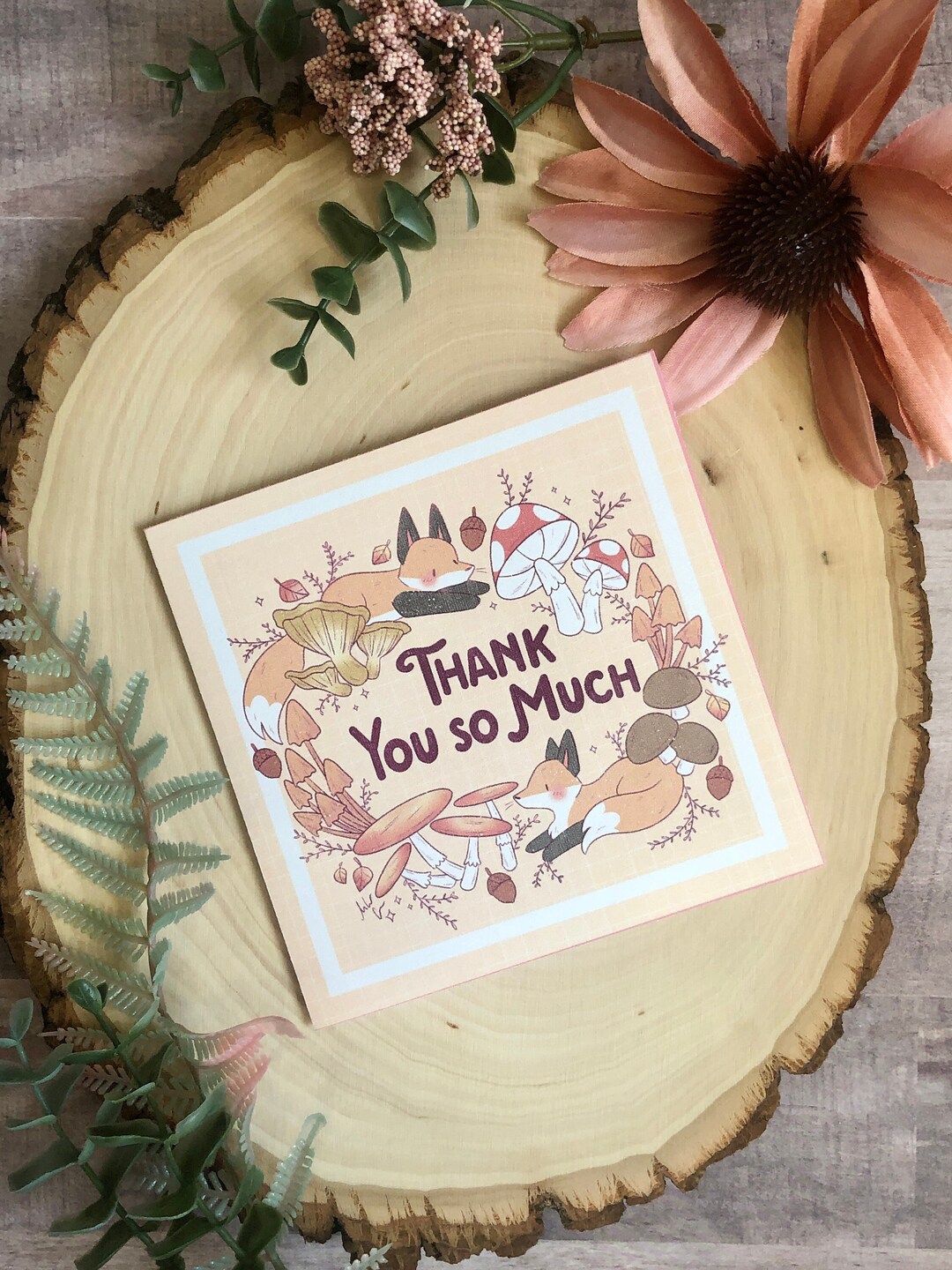 Fall Thank You Card | Digital Download, Digital Art, Art Print, Art ...