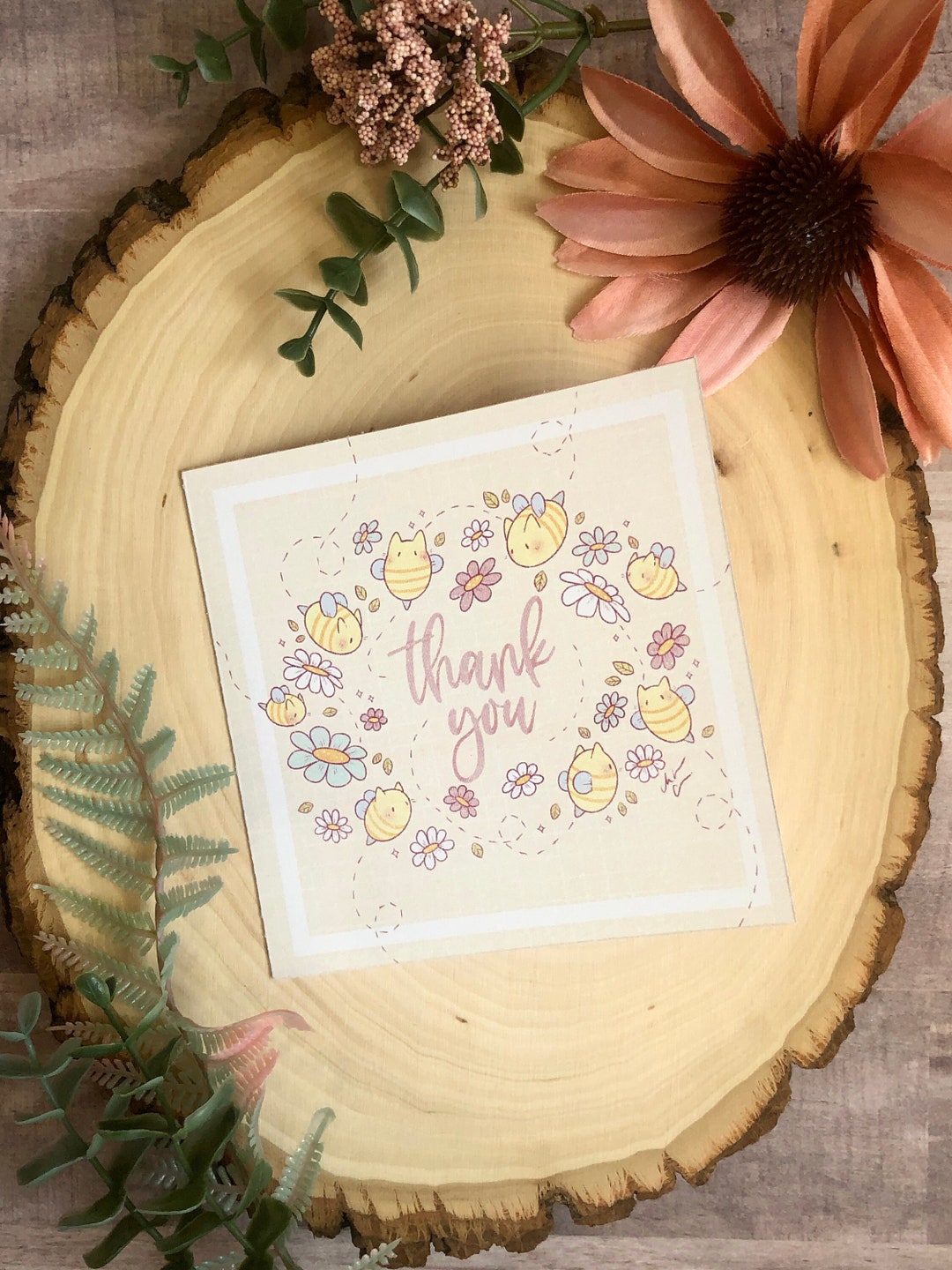 Spring Thank You Card Digital Download, Digital Art, Art Print ...