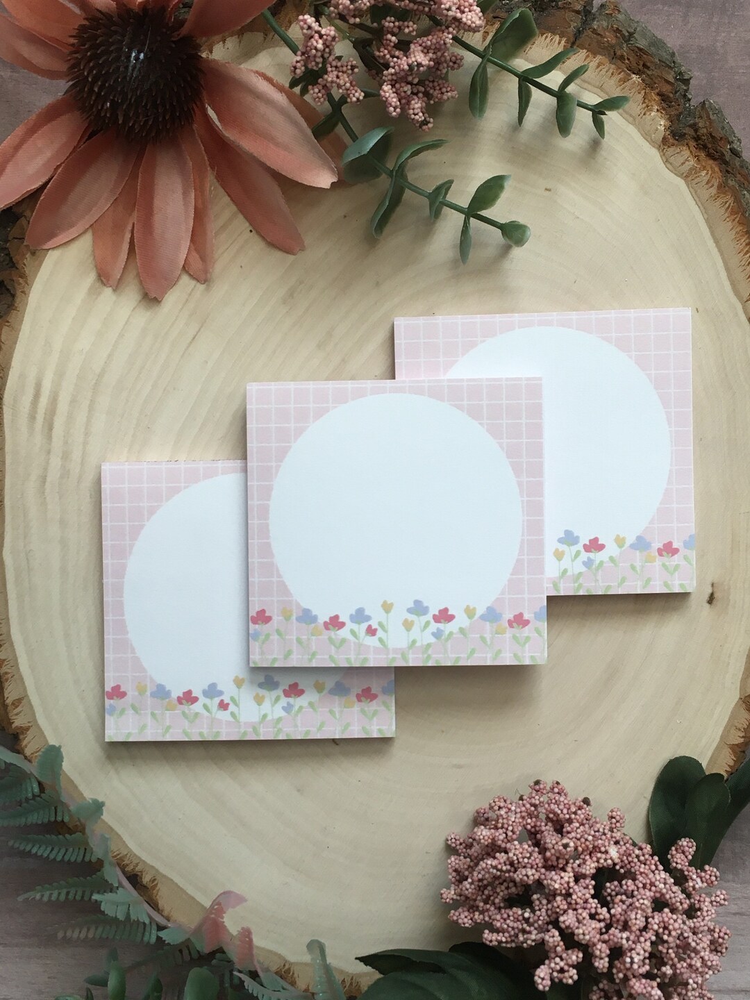 Cute Flower Sticky Notes | Pastel Office Supplies, Cute Post It Note ...