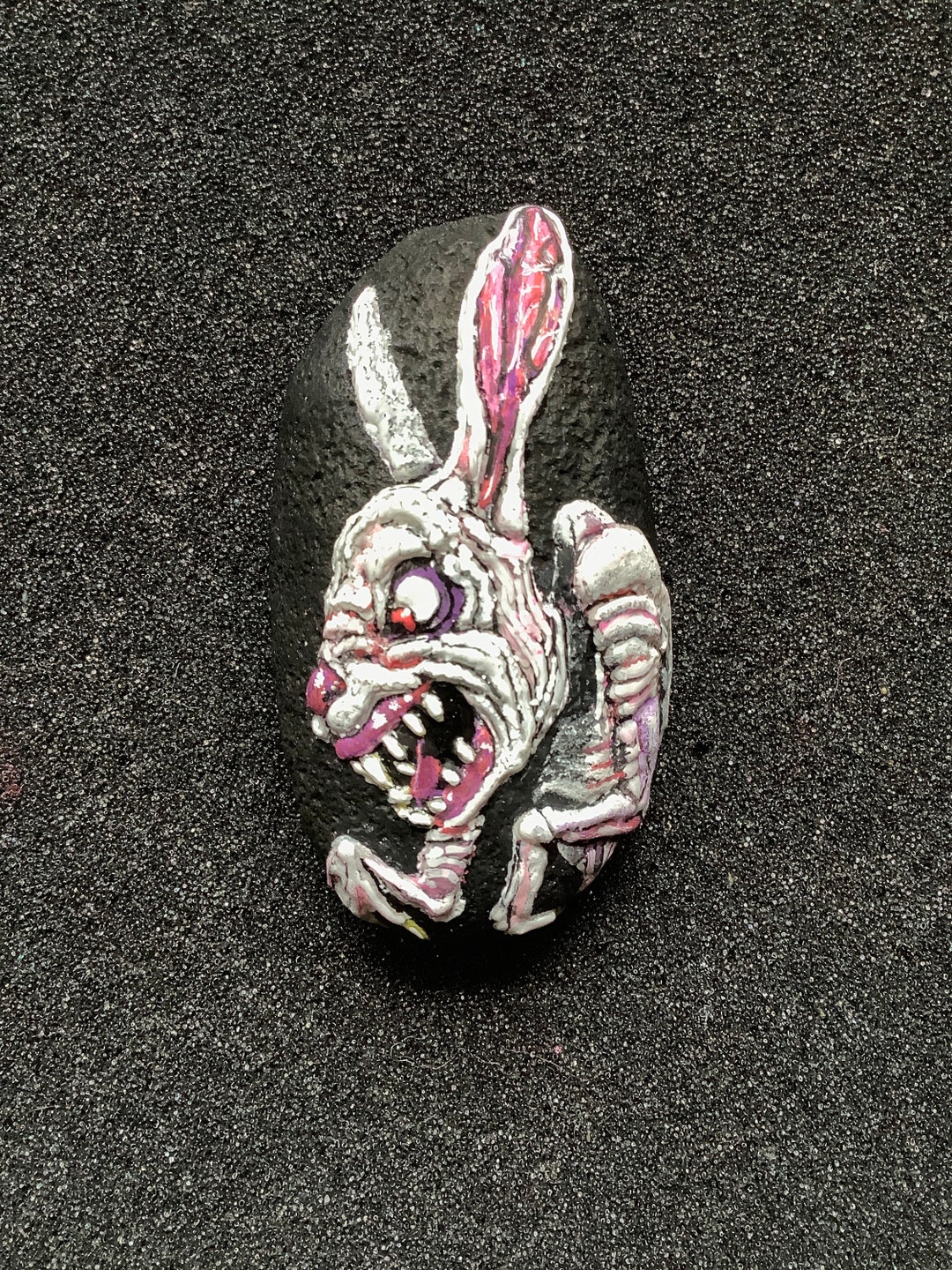 The Twilight Zone Movie mutant Rabbit Painted Stone - Etsy