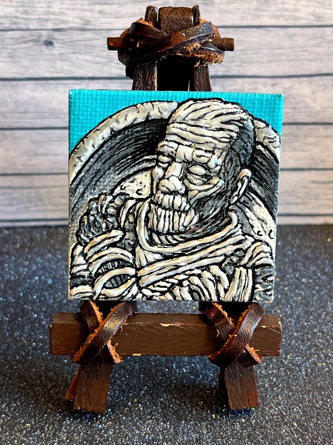 The Mummy Mini Magnetic Canvas Painting - Etsy