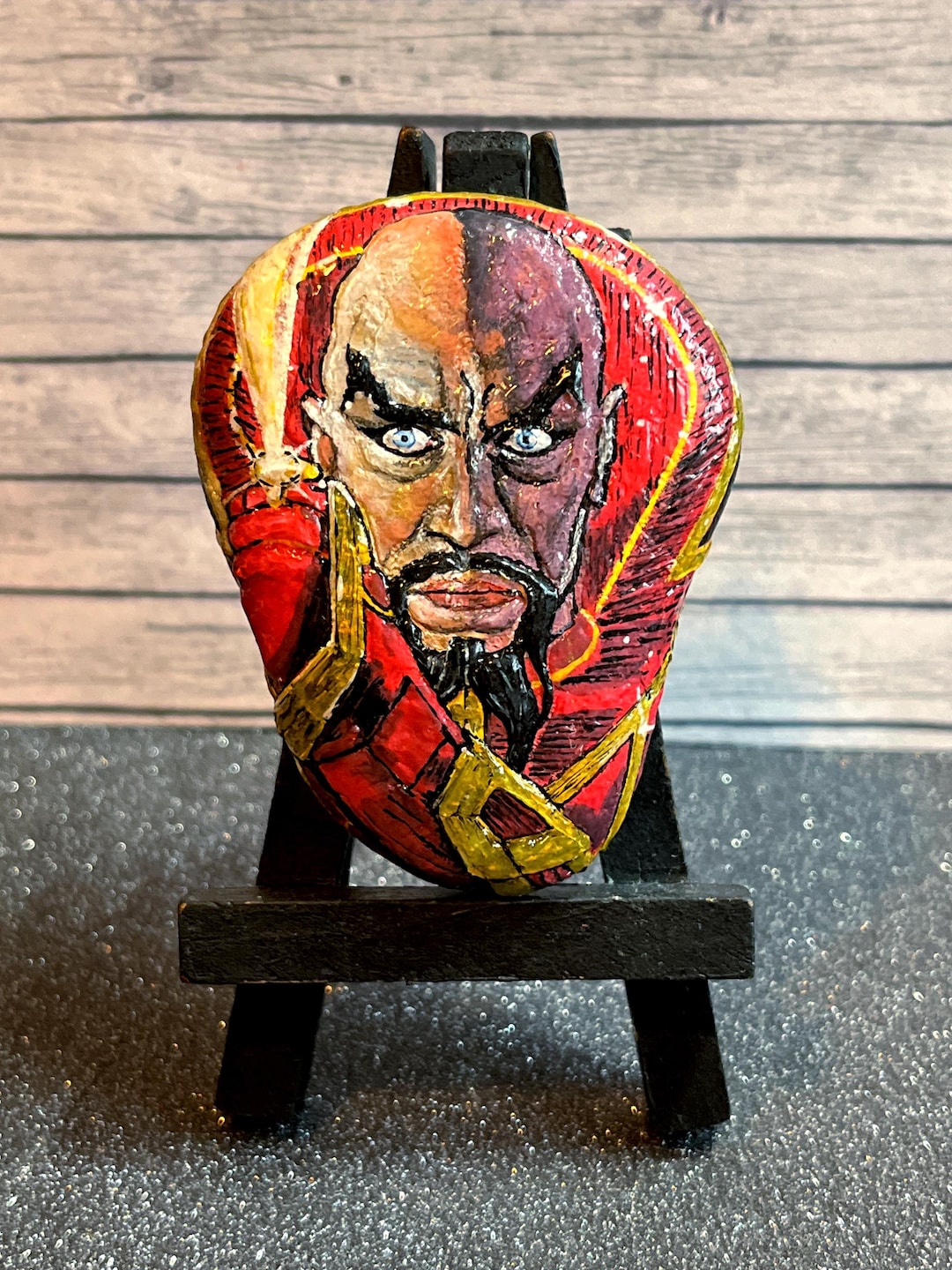 Ming the Merciless (flash Gordon) Hand Sculpted/painted Stone - Etsy