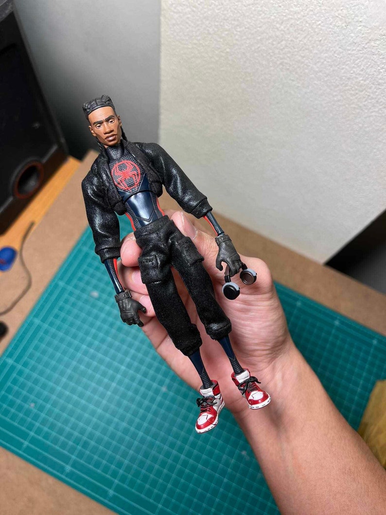 1/12 SHF Mile Morales Set Clothes for Hasbro ML or Shf Spiderman mile ...