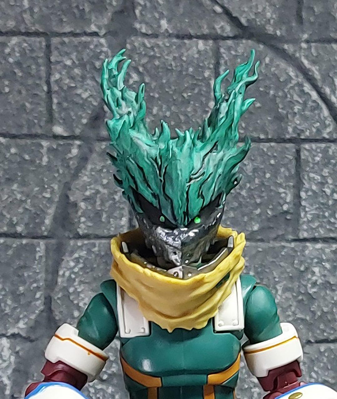 Handmade 1/12 3D Print Head for Deku Dark Version My Hero Action Figure ...