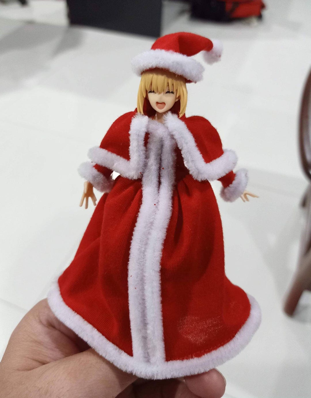 Handmade 1/12 Scale Christmas Outfit for Figma Action Figure (dress and ...