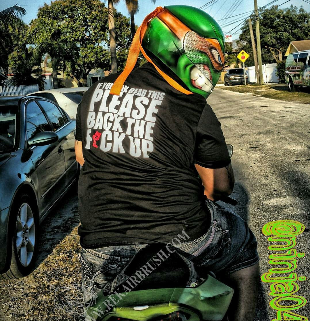 Ninja Turtles Michelangelo Custom Painted Motorcycle Helmet by ...