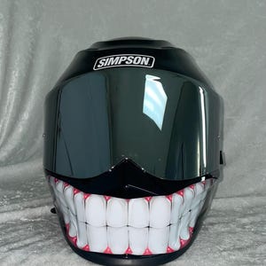 New SMILEY Face Motorcycle Helmet Decal by Rekairbrush - Etsy