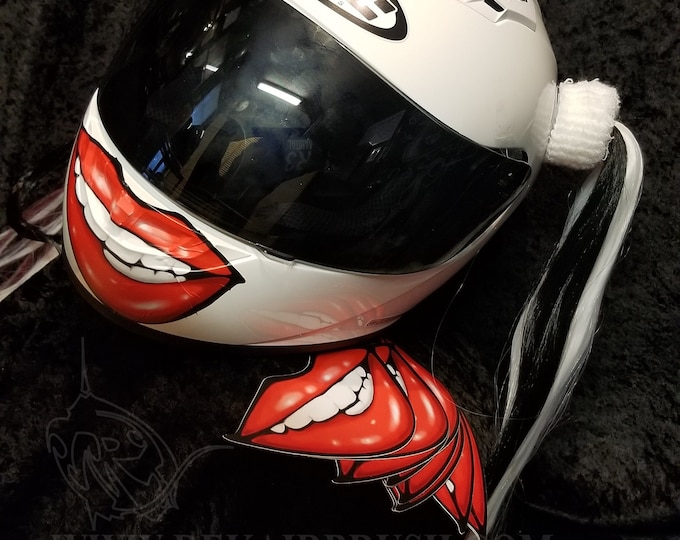 SEXY LIPS Motorcycle Helmet Decal | Etsy
