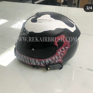 Venom Motorcycle Helmet Decal Kit Venom Vinyl Decals - Etsy