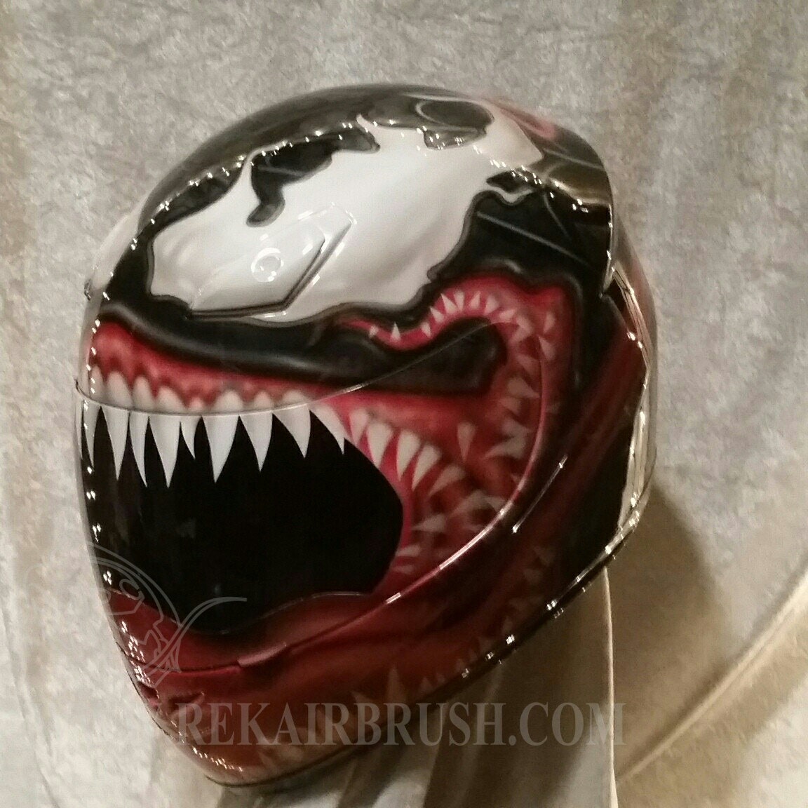 Venom Motorcycle Helmet by REKAIRBRUSH - Etsy