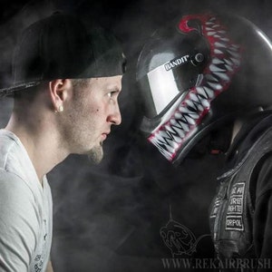 Venom Motorcycle Helmet Decal Kit Venom Vinyl Decals - Etsy