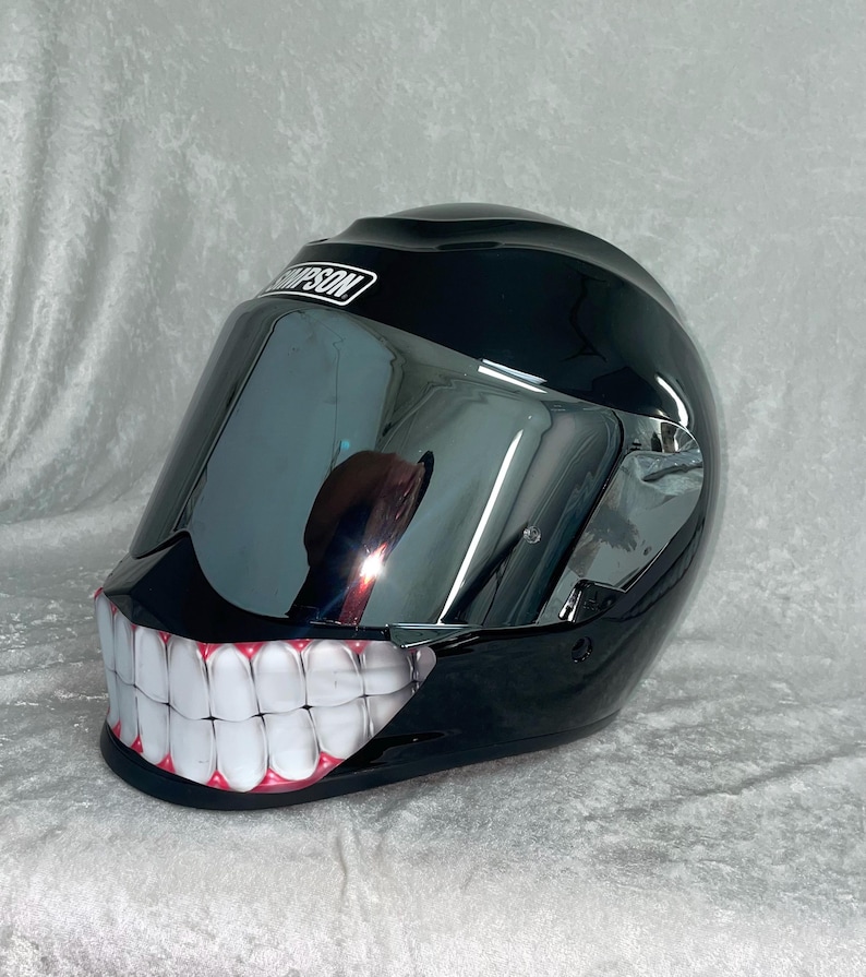 New SMILEY Face Motorcycle Helmet Decal by Rekairbrush - Etsy