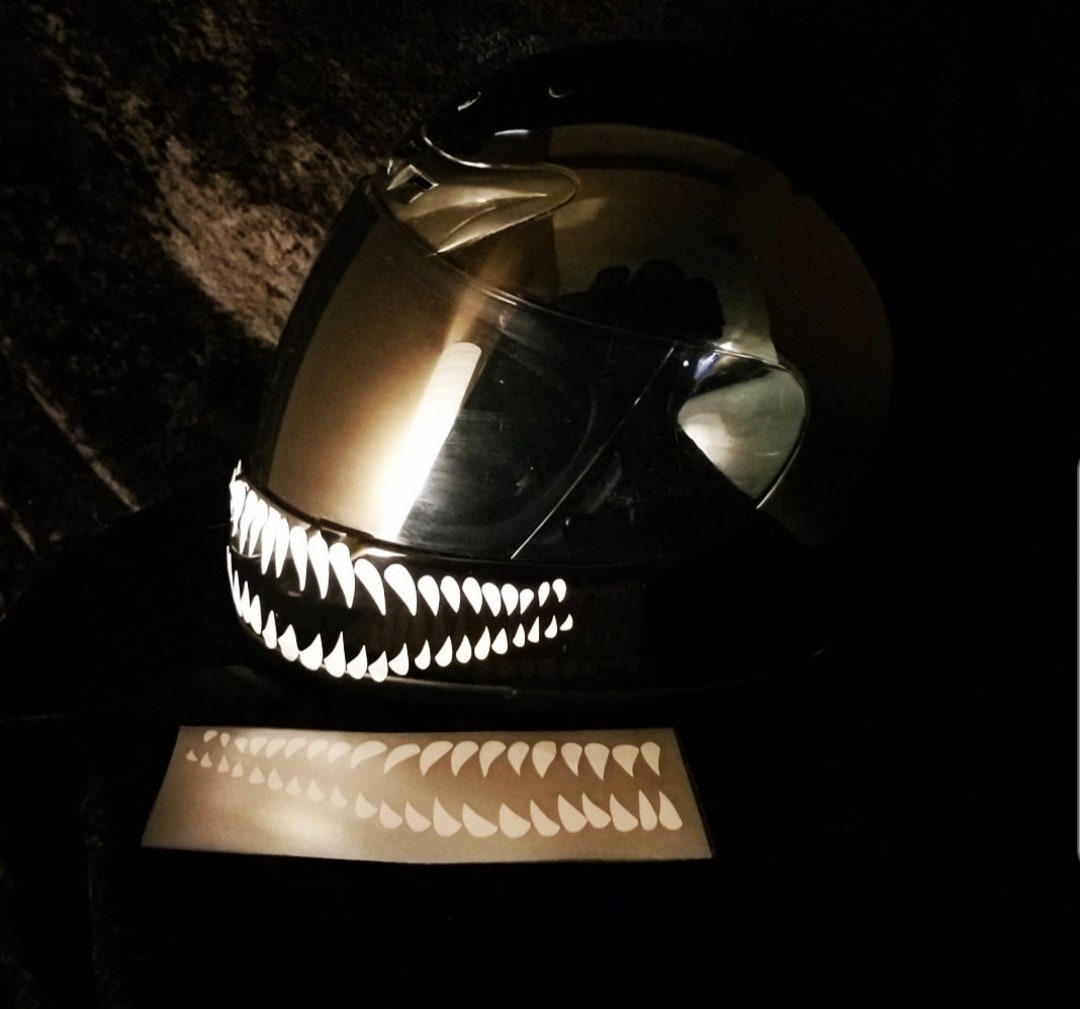 VENOM TEETH Motorcycle Helmet Decal - Etsy