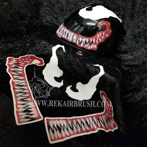 Motorcycle Helmet Decal Venom - Etsy