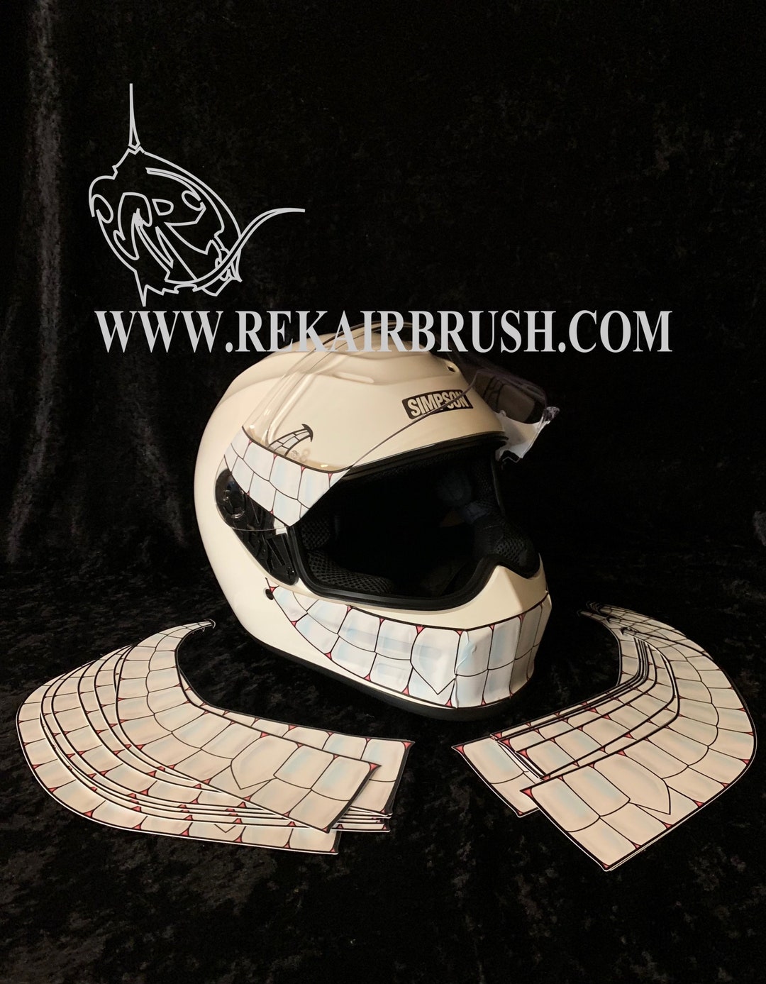 Motorcycle Helmet Wicked SMILE Decals - Etsy