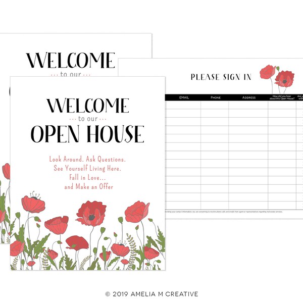 Open House Register - Etsy