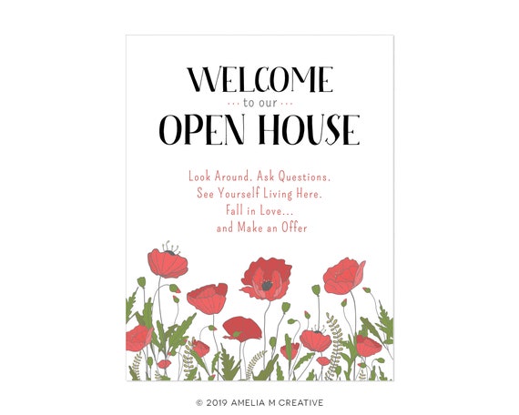 Spring Open House Signs