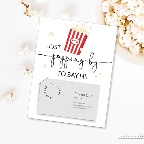 PRINTABLE Just POPPIN' BY to Say Welcome Back to School - Etsy