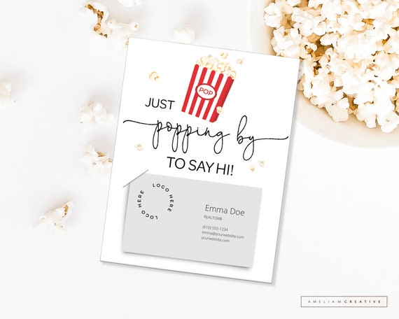 Just popping By to Say Hi Postcard | Etsy