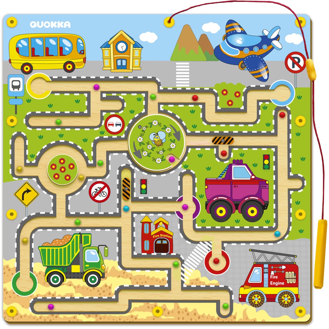QUOKKA Learning Wood Maze Games for Kids Ages 1-3 VER.2 Improved ...