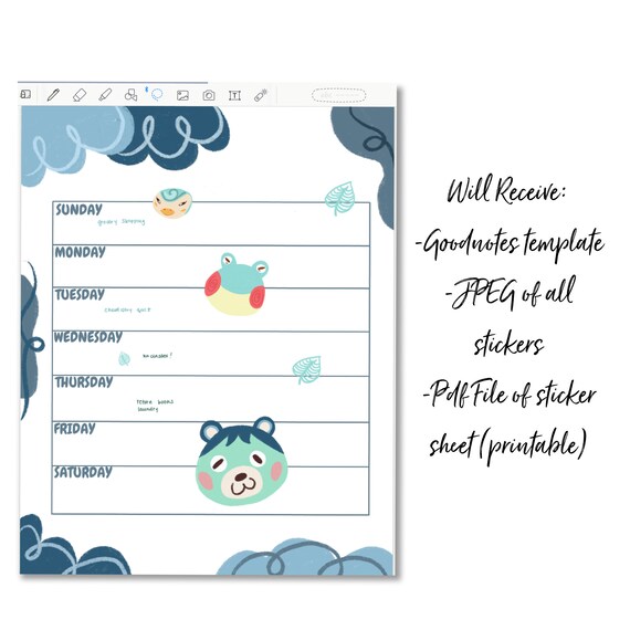 Paper v3 Animal Crossing Digital Sticker Set Stickers, Labels & Tags ...