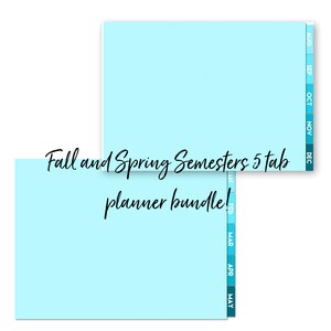 Fall and Spring Semester Digital Planner Bundle - Etsy
