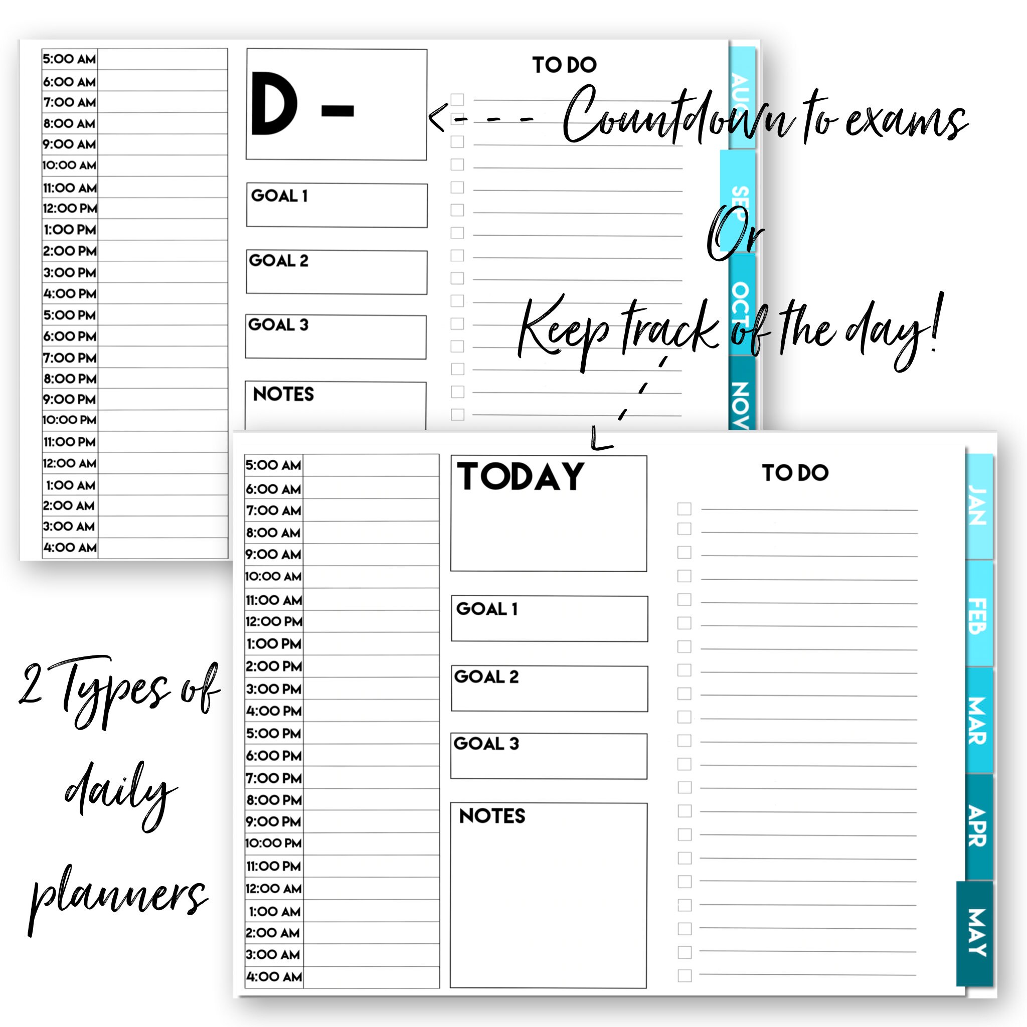 Fall and Spring Semester Digital Planner Bundle - Etsy
