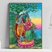 Sri Radha Krishna Under Kadamba Tree, Krishna Poster, Indian Devotional ...