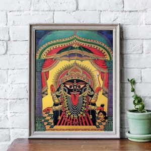 Ma Kali Poster, Spiritual Art Print, Kali Print, Goddess Kali Art ...