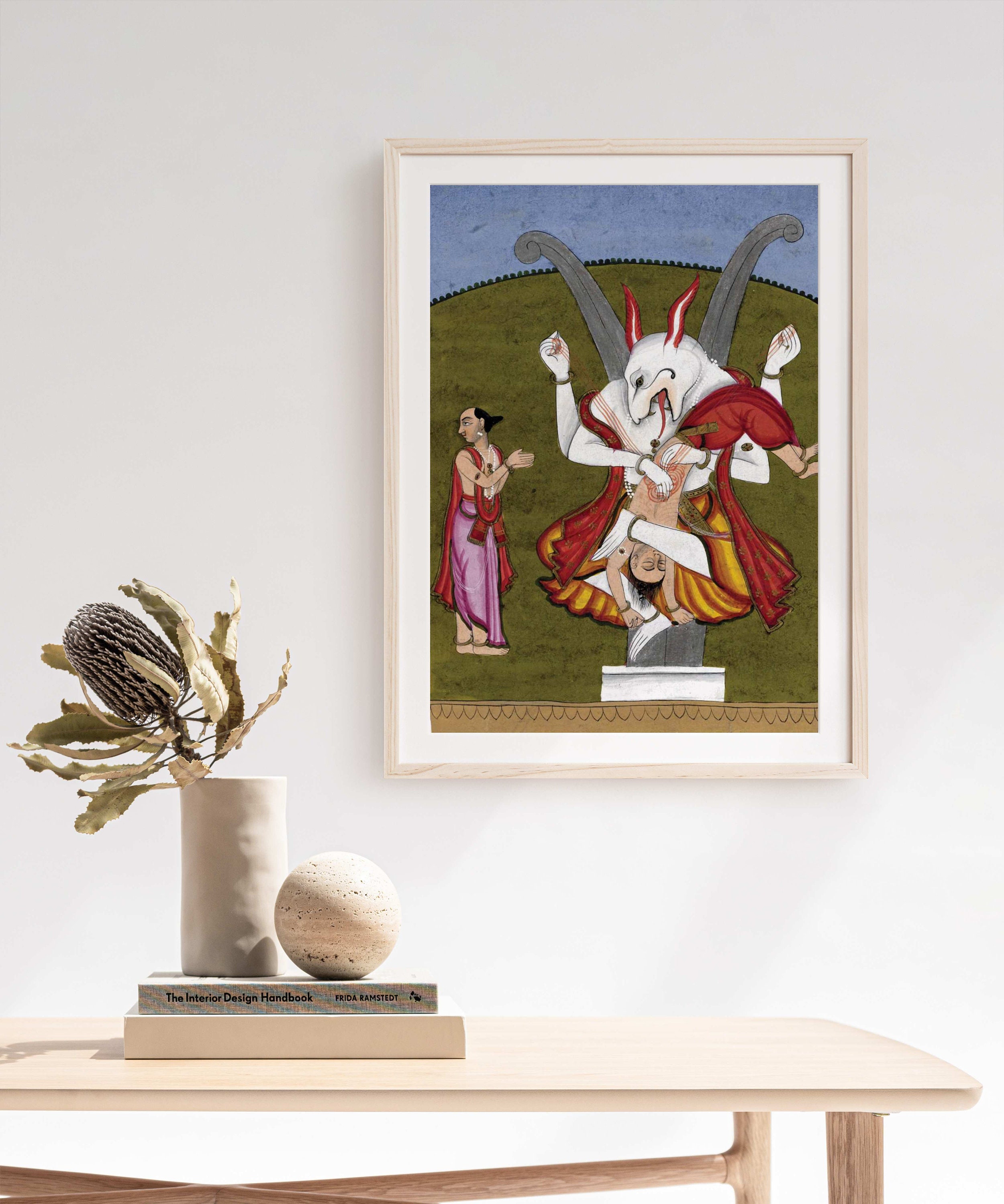 Bhagwan Narasimha Poster Vishnu Avatar Narsingha Print Hindu - Etsy Canada