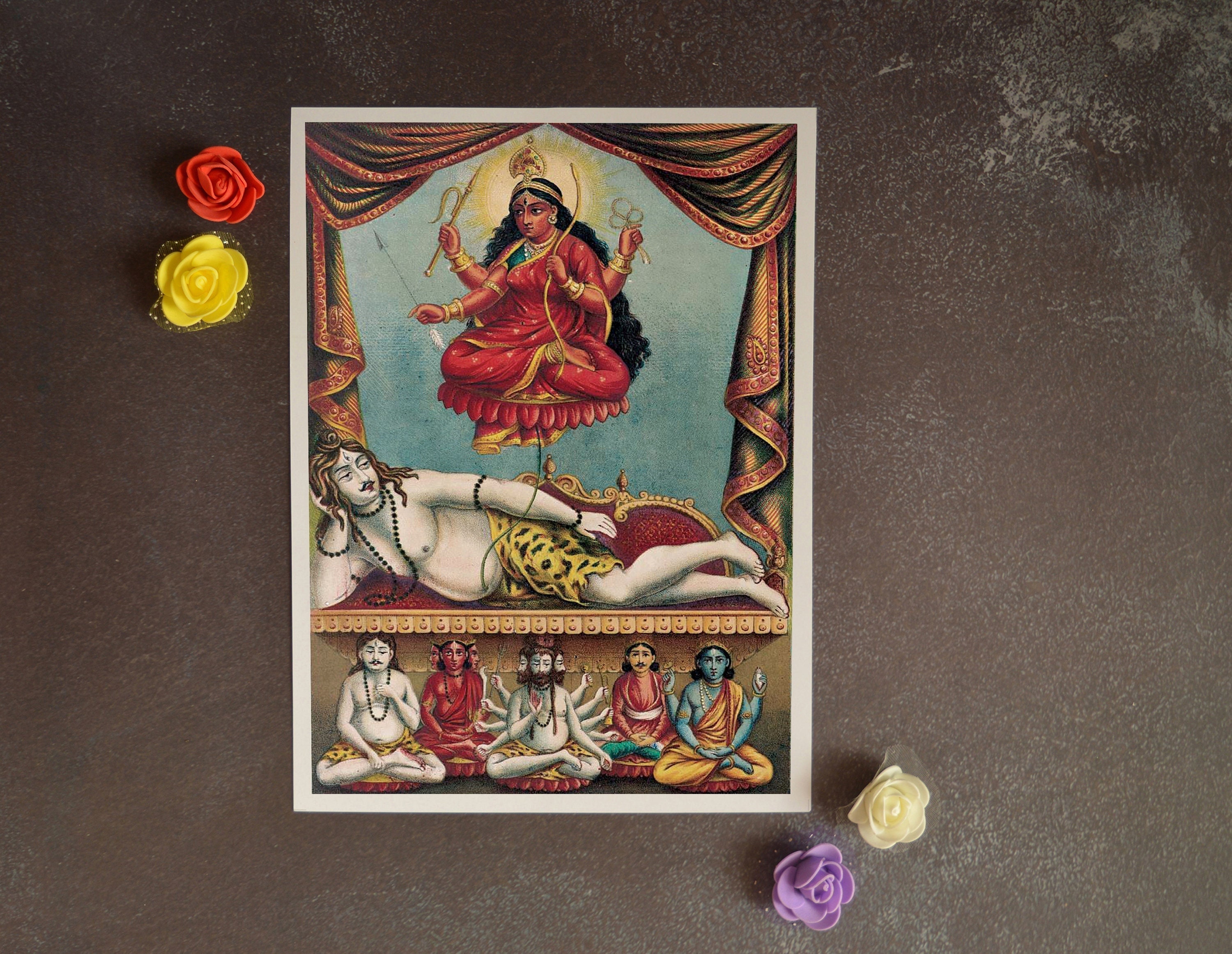 Ma Shodasi Print, Srividya Devi, Lalita Maha Tripur Sundari, Sri ...