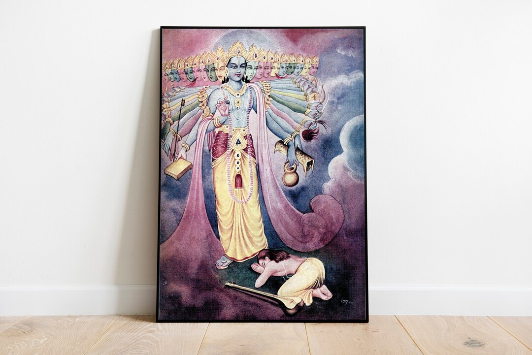 Shri Krishna’s Vishvarupa Darshan to Narad Muni, Virat Swaroop Poster ...