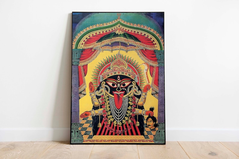 Ma Kali Poster Spiritual Art Print Kali Print Goddess Kali - Etsy