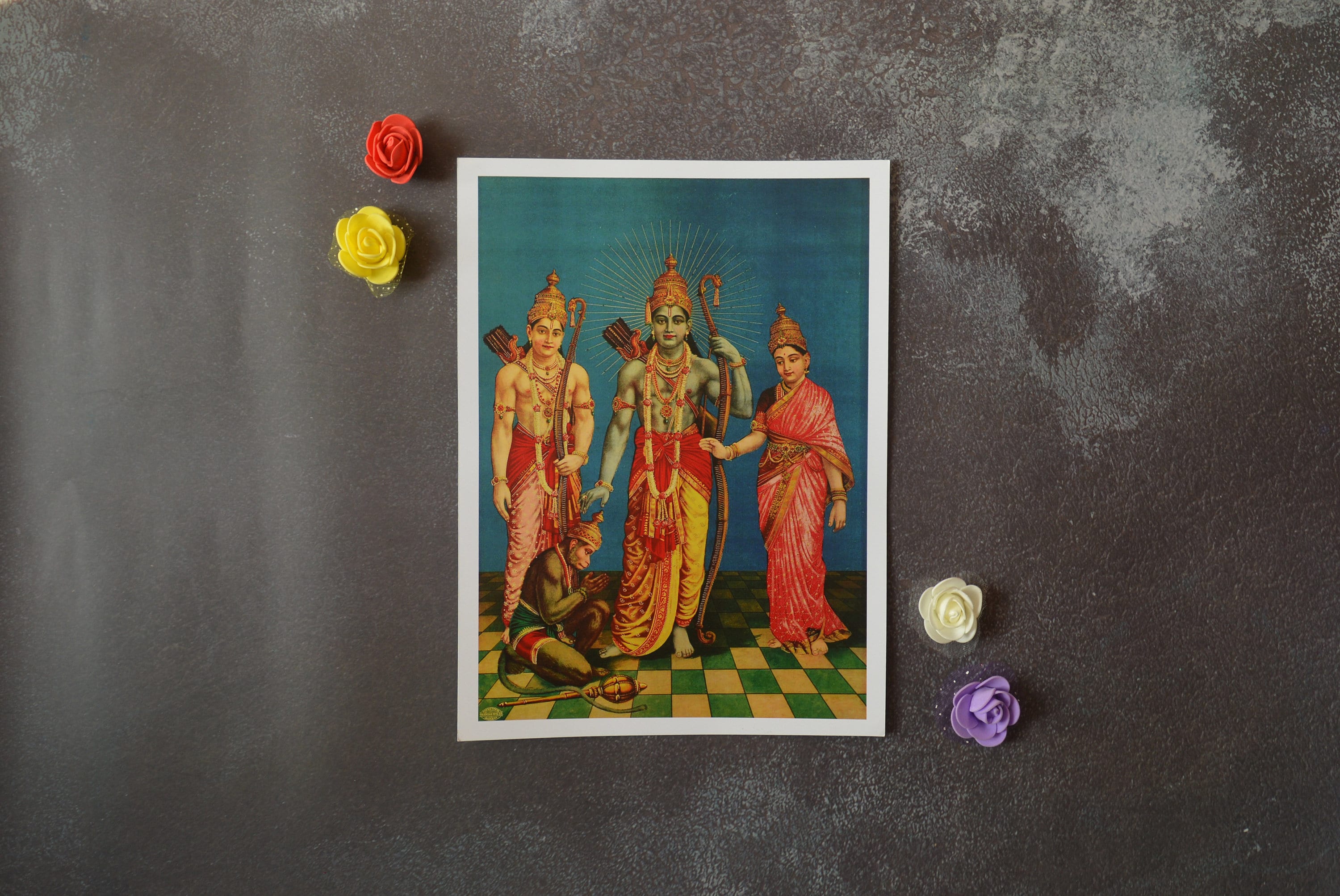 Craft Supplies & Tools Visual Arts Sita Lakshman & Hanuman Ji Rama ...