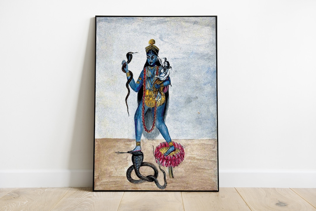 Buy Rare Image of Raksha Kali Devi, Protector Kali Poster, Kali Maa ...