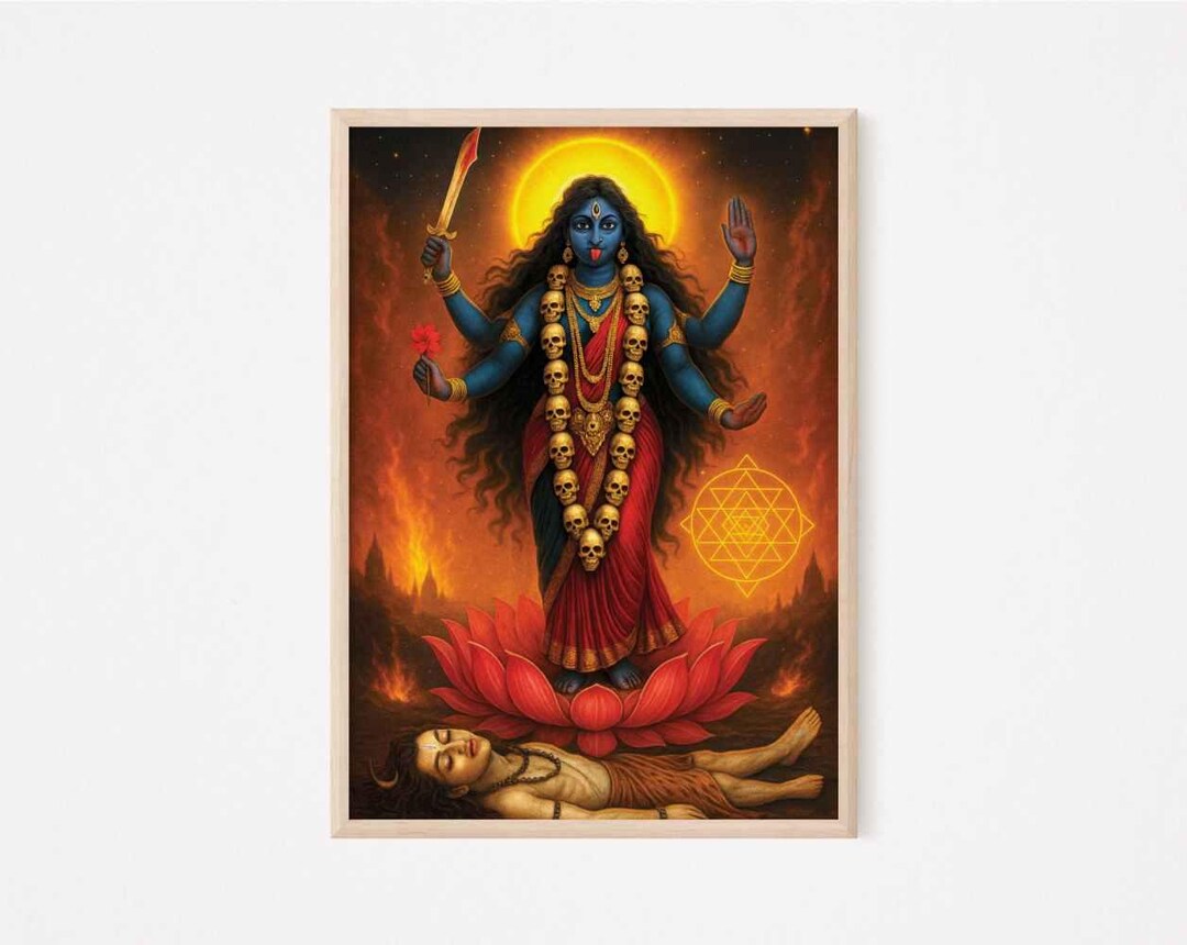 Mahavidya Goddess Ma Kali Print, Ma Kali Art Digital Download, Hindu ...